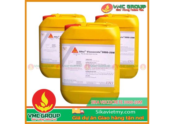 SIKA VISCOCRETE 3000-20M || PHỤ GIA GIẢM NƯỚC BÊ TÔNG